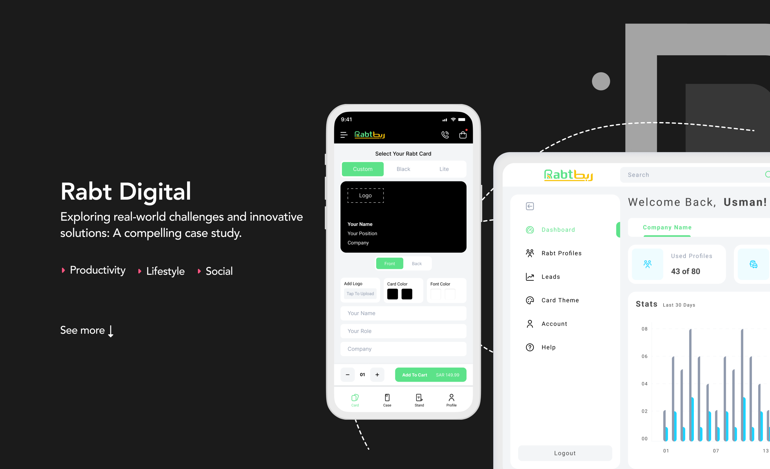 Rabt-Digital Business Card Platform for Companies & individuals